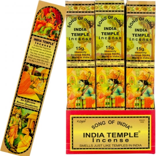 India Temple Stick Incense 15 Gr | Crone's Cupboard